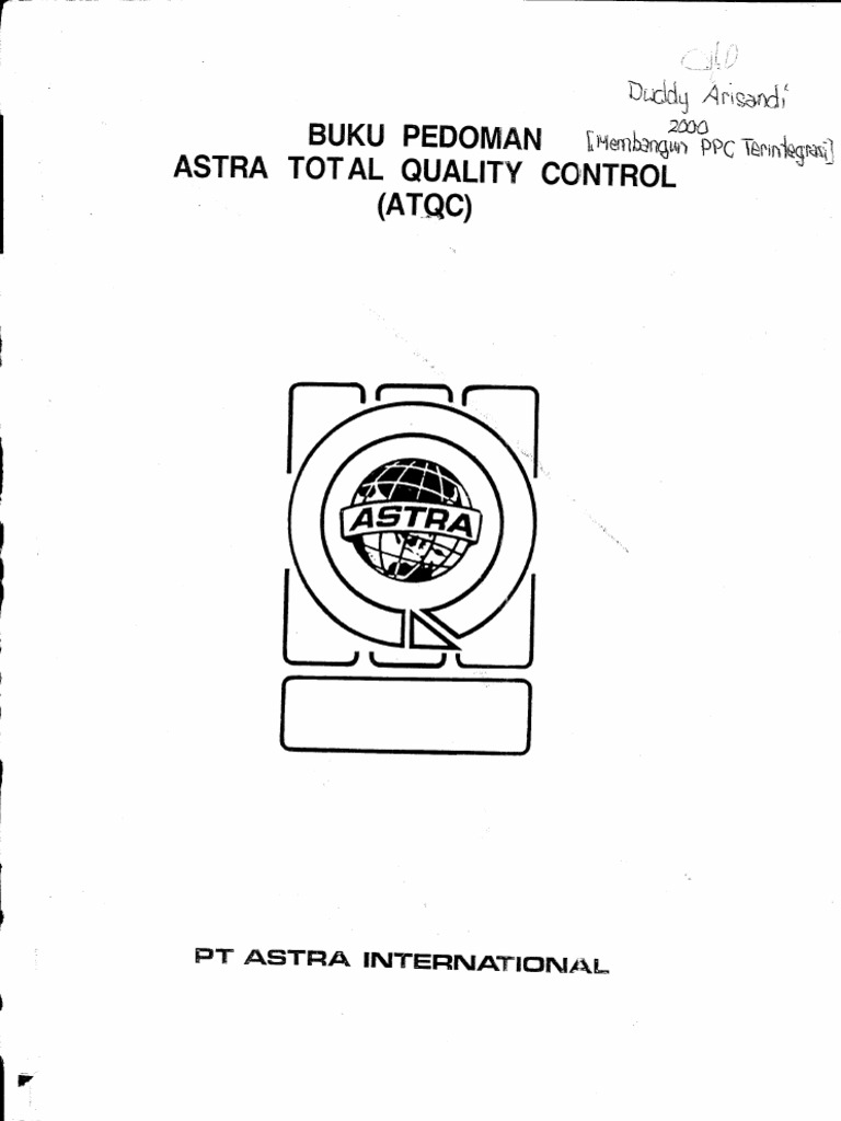 Buku Pedoman ASTRA Total Quality Control ATQC | PDF