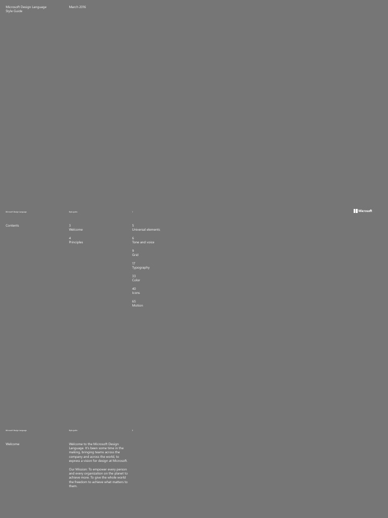 Microsoft Design Language 1603 PDF | PDF | Typography | Graphic Design