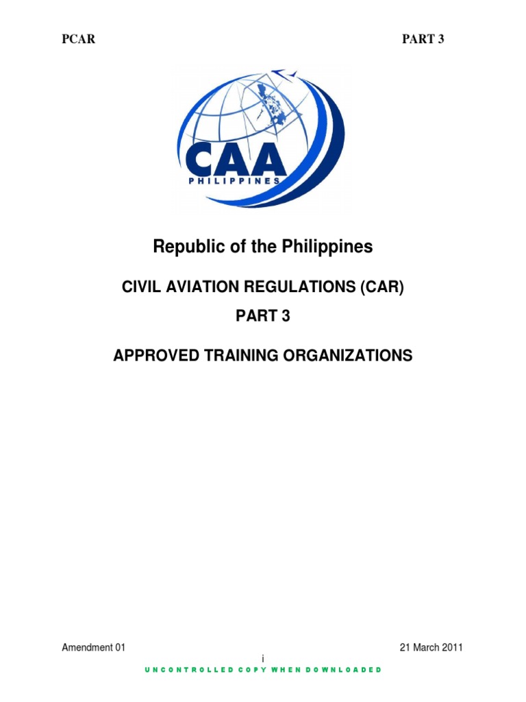 PART 3 Approved Training Organizations 2019 | PDF | Flight Instructor ...