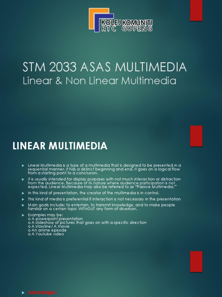 Understanding Linear and Non-Linear Multimedia: A Comparison of ...