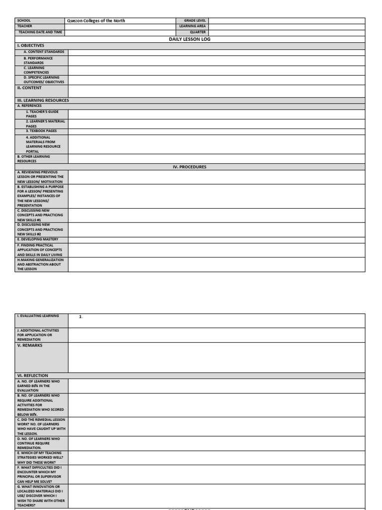 DLP fORMAT | PDF | Career & Growth