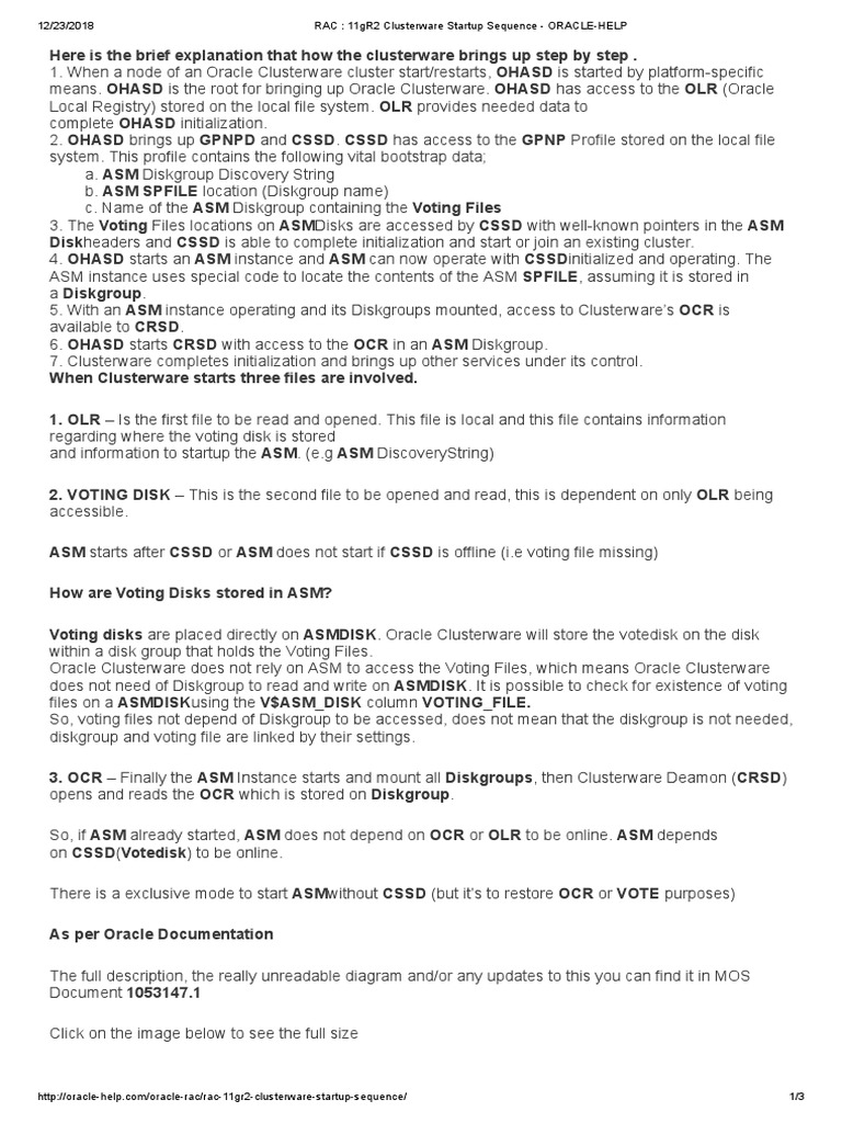 Clusterware Startup Sequence Pdf Download Free Pdf Data Management Computer Architecture