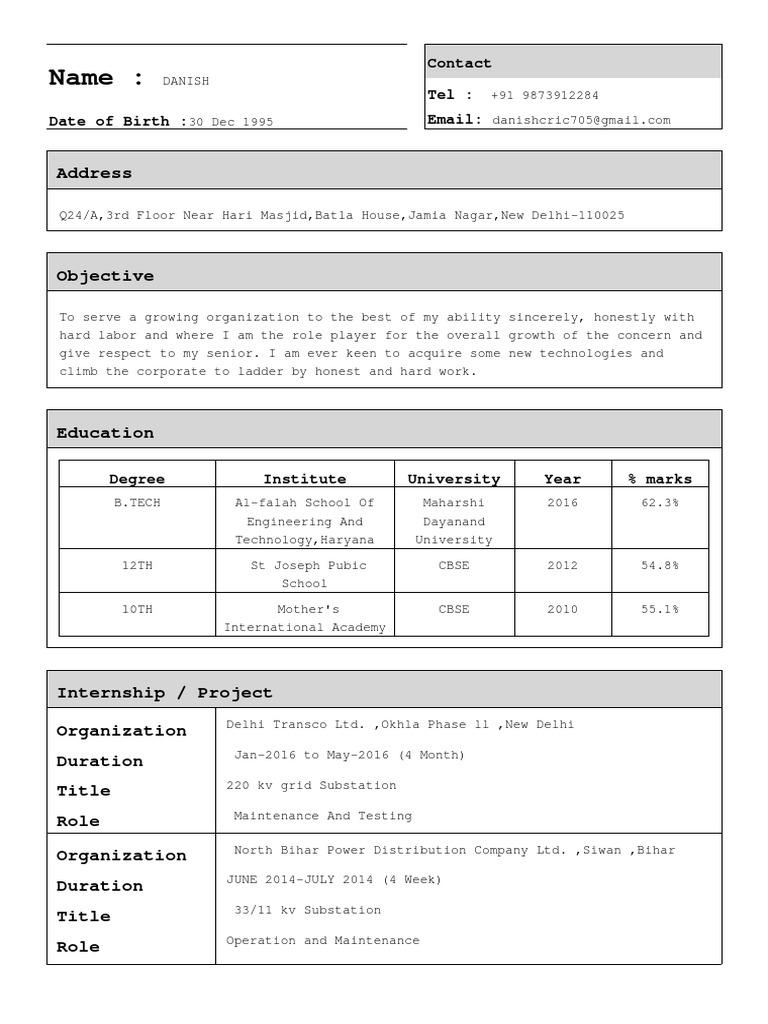 Freshers Resume | PDF | Software | Computing