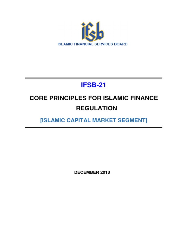 IFSB-21 (December 2018) - en | PDF | Investor | Regulatory Compliance