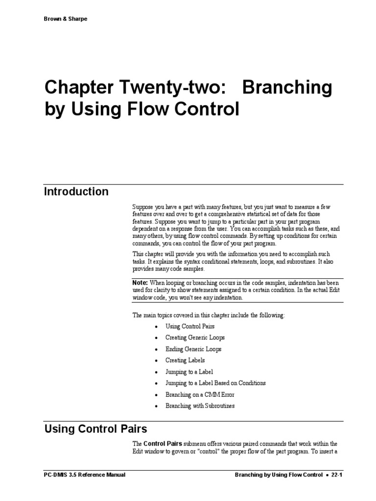 Controlling Program Flow With Conditionals Loops And Subroutines Pdf Control Flow Menu