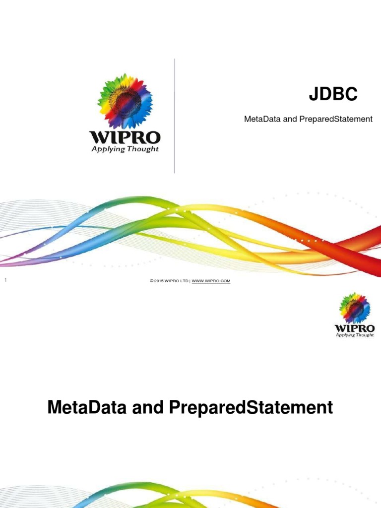 JDBC-4 MetaData and PreparedStatement | PDF | Data Type | Variable (Computer Science)
