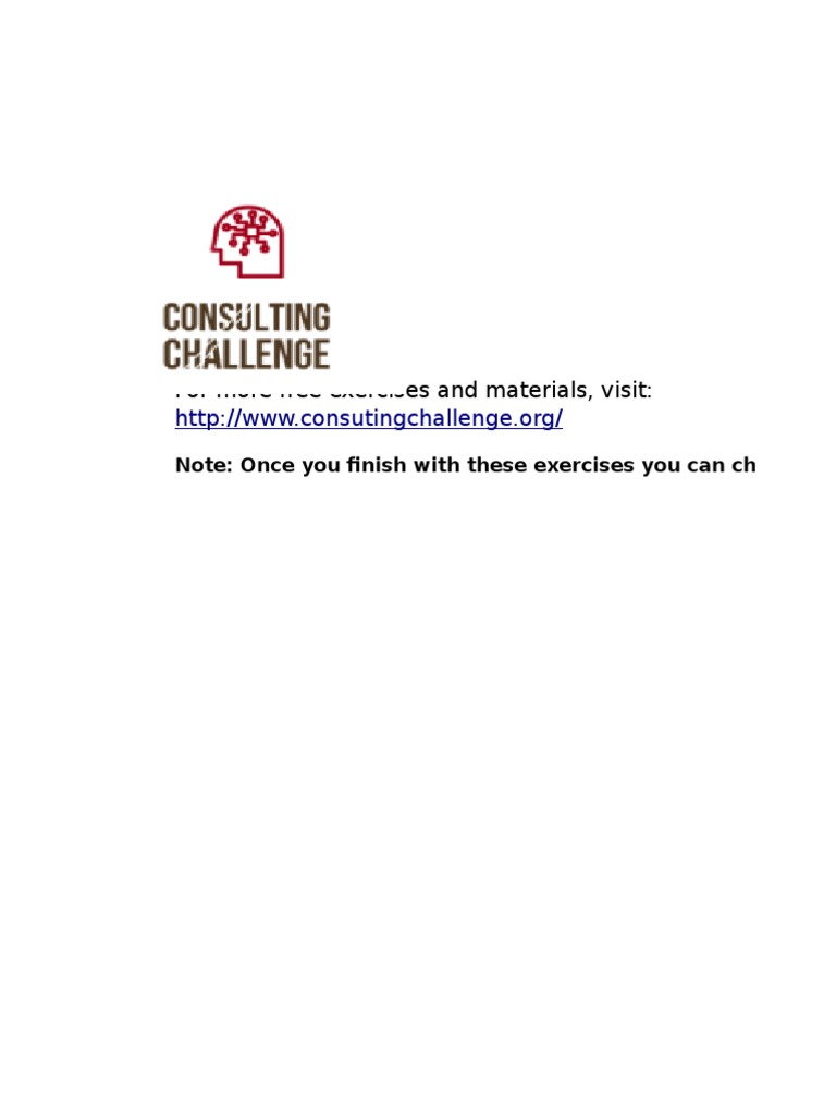 Consulting Math Drills | PDF | Teaching Mathematics