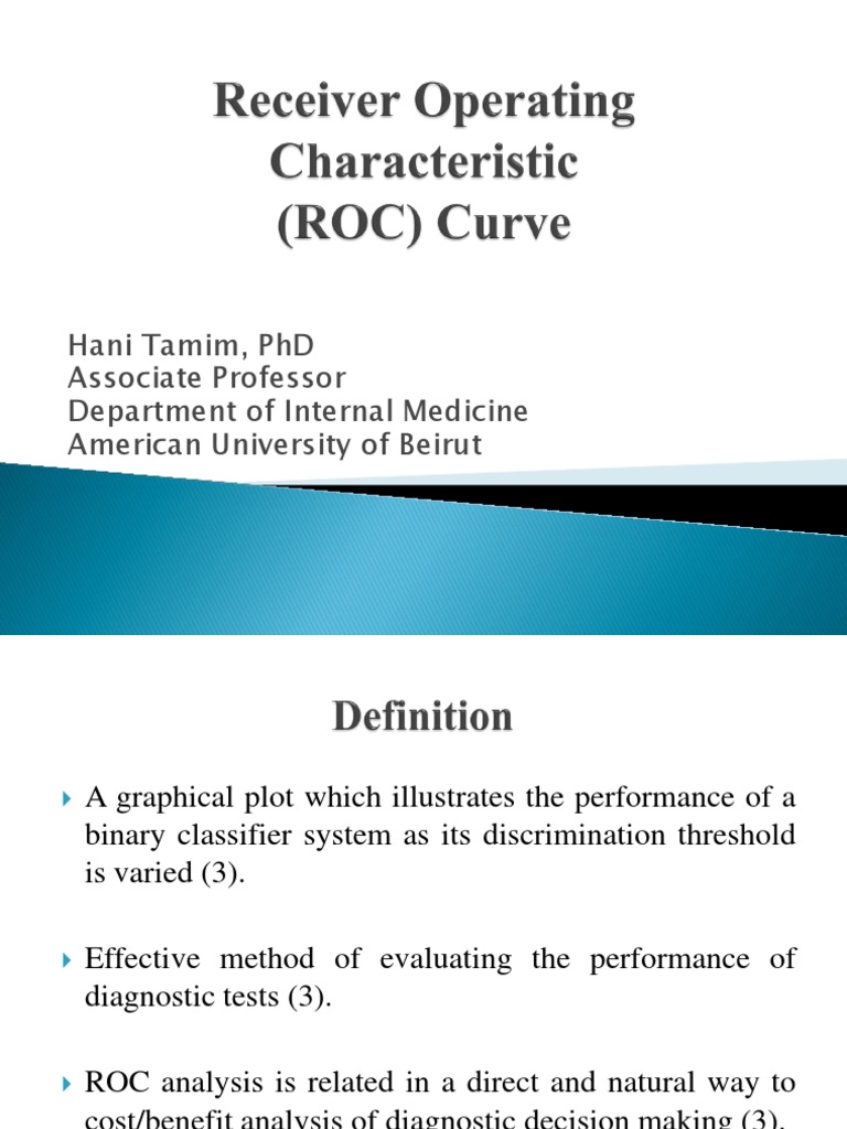 Hani Tamim, PHD Associate Professor Department of Internal Medicine ...