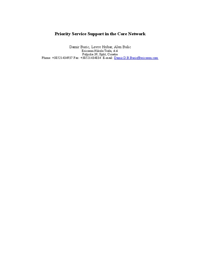 426042.priority Service Support in The Core Network MIPRO2004 Rev A ...