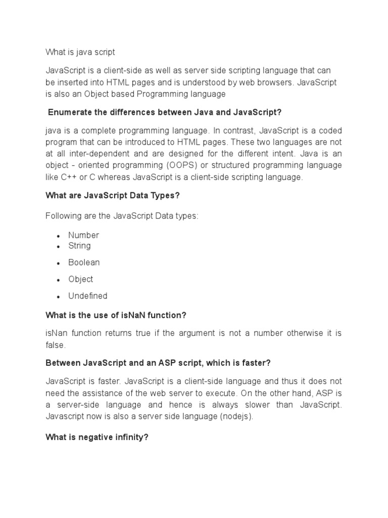 What Is Java Script | Download Free PDF | Dynamic Web Page | Java Script
