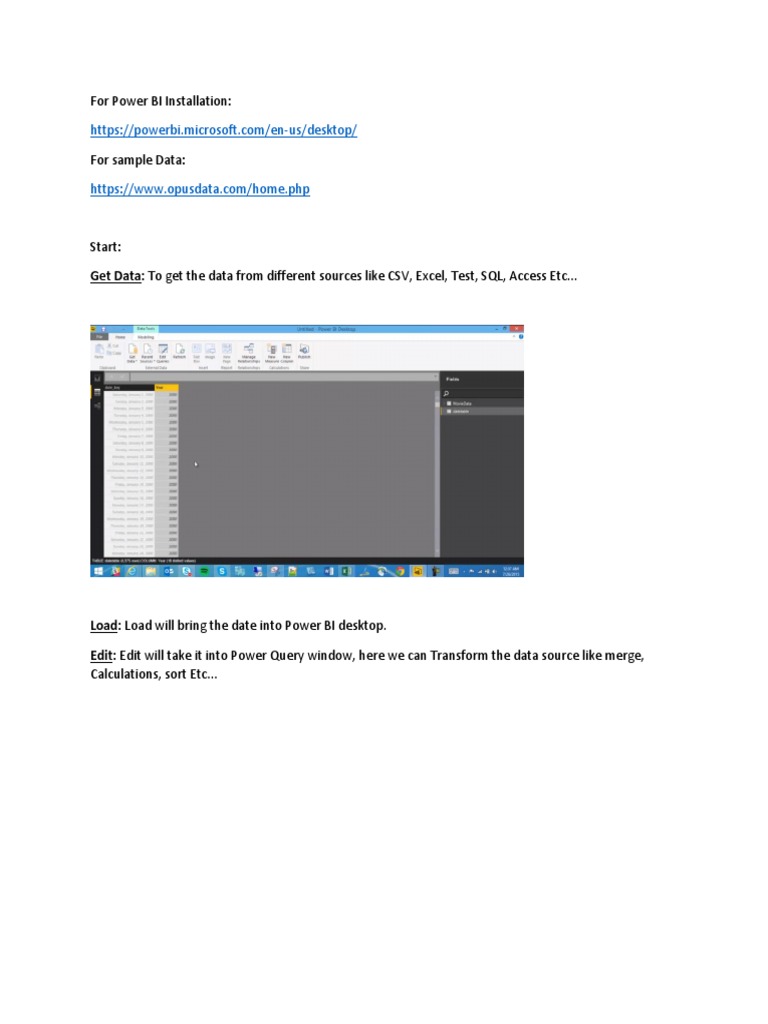 Power BI Steps To Use | PDF | Visualization (Graphics) | Cloud Computing