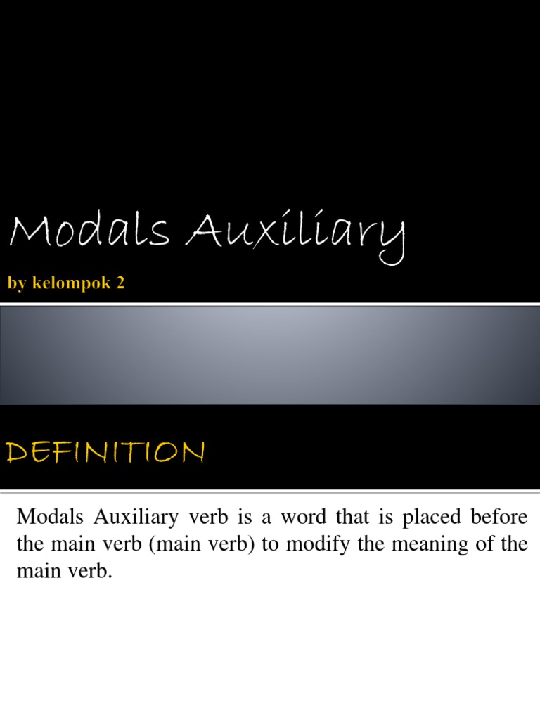 Modals | PDF | Grammar | Syntax