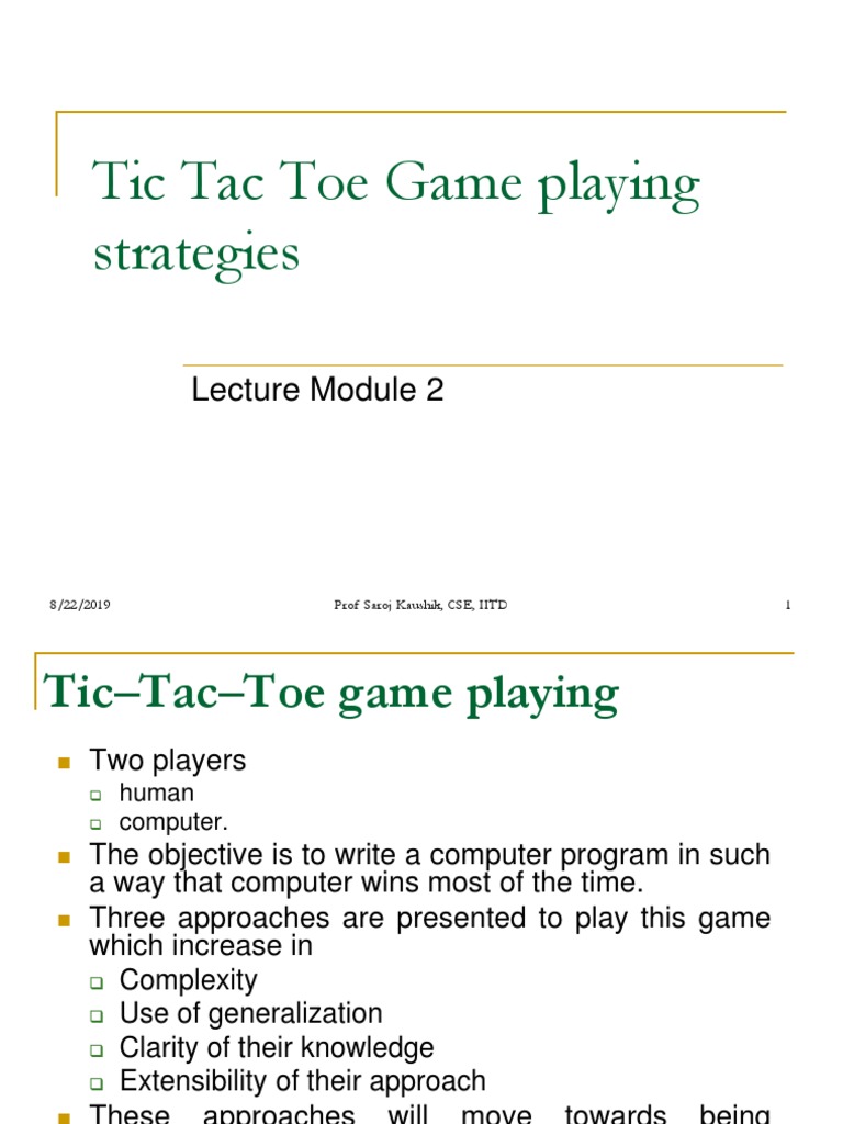 Program For Tic Tac Toe Game | PDF | Array Data Structure | Areas Of Computer Science