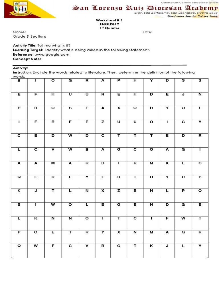 Name: Date: Grade & Section | PDF | Notation | Written Communication