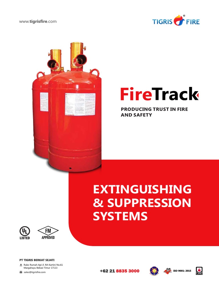 Fire Track Fire Suppression Compressed | PDF | Carbon Dioxide | Chemistry