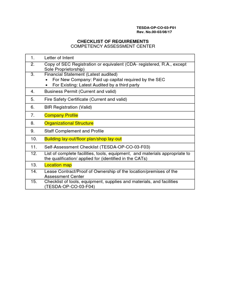 TESDA-OP-CO-03 Accreditation ACs Forms | PDF | Audit | Ventilation ... TESDA-OP-CO-03 Accreditation ACs Forms | PDF | Audit | Ventilation ...