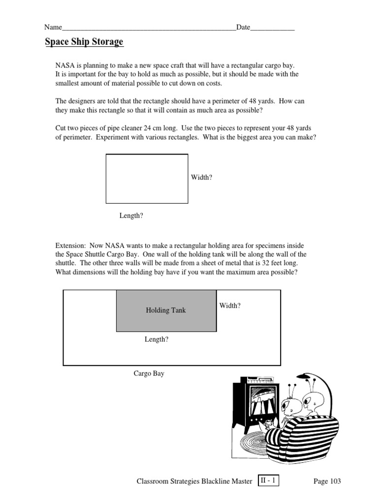 Space Ship Storage: Name - Date | PDF | Area | Elementary Geometry