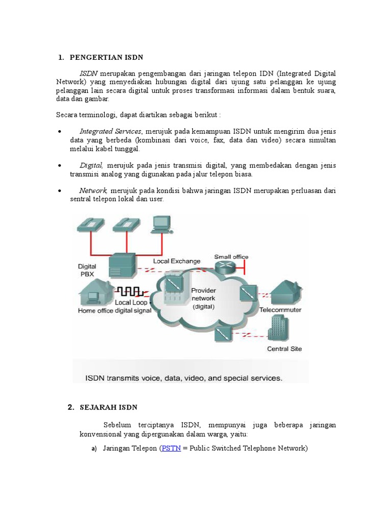 Pengertian Isdn | PDF