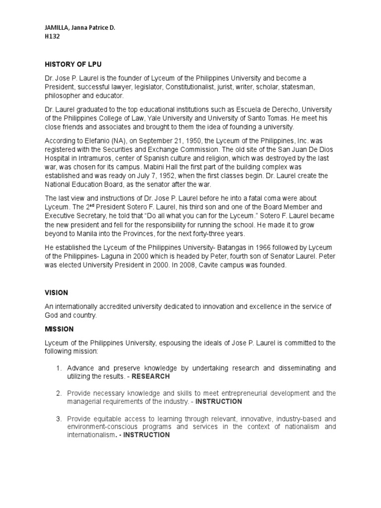 History of Lpu: Research | PDF | Philippines | Leadership
