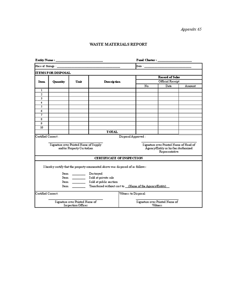 Appendix 65 - WMR | PDF | Business