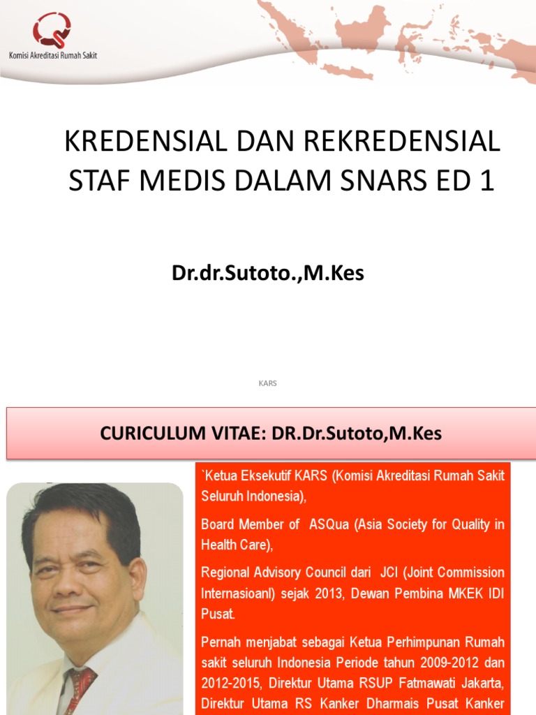 05.kredensial Dan Rekredensial Staf Medis Dalam Snars Ed 1 | PDF