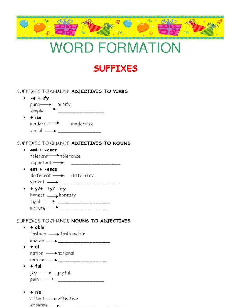 Word Formation | PDF