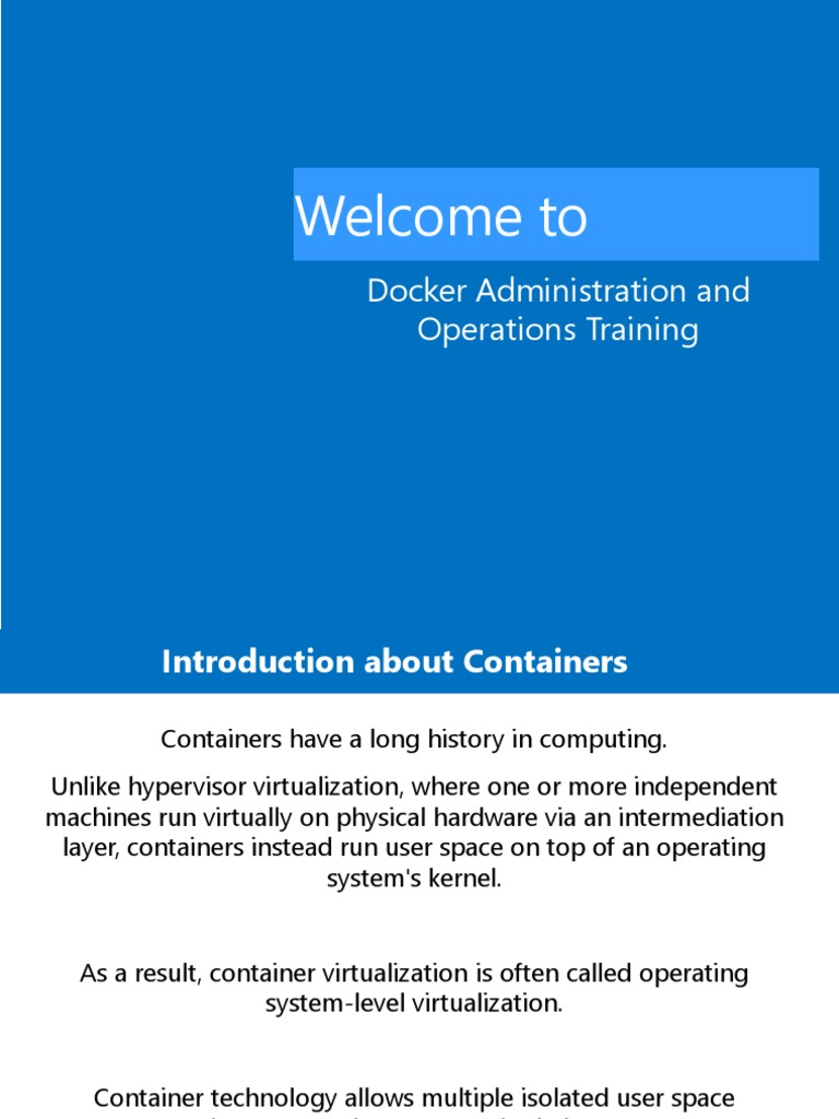Docker PPT 1 | PDF | Virtual Machine | Linux