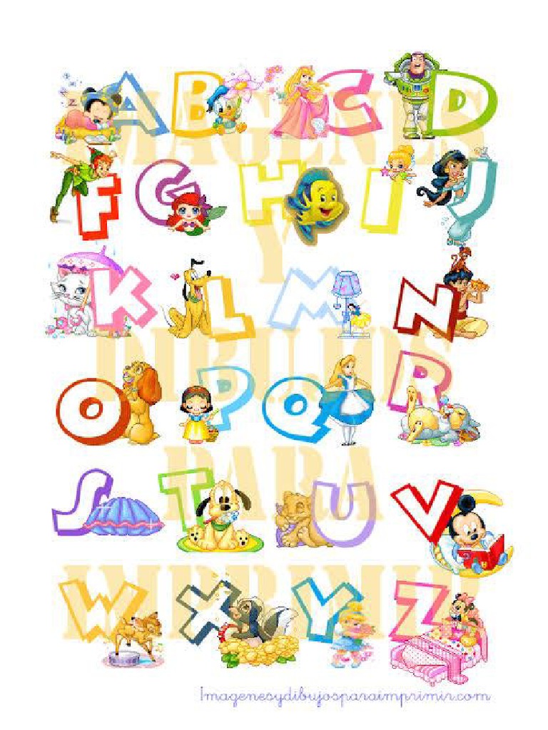 Letras De Disney Para Imprimir