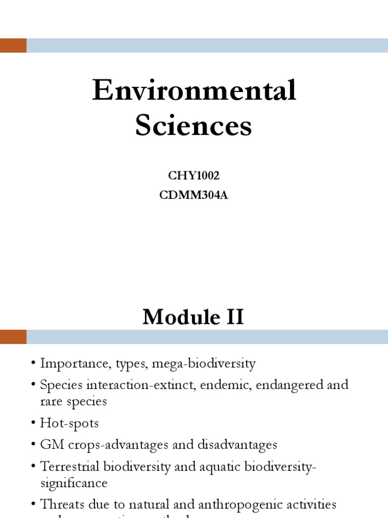Evs-Module II | PDF | Symbiosis | Genetic Diversity