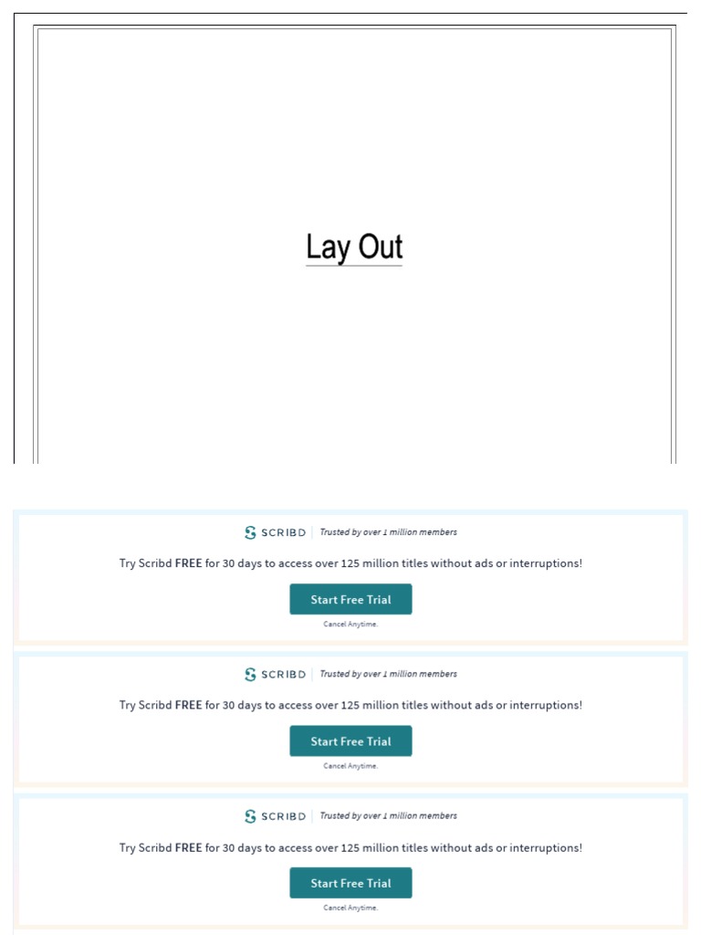 Lay Out Lay Out | PDF
