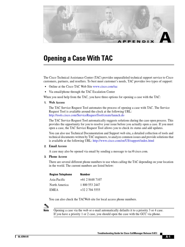 Opening A Case With TAC: Appendix | PDF | Firewall (Computing) | Cisco ...