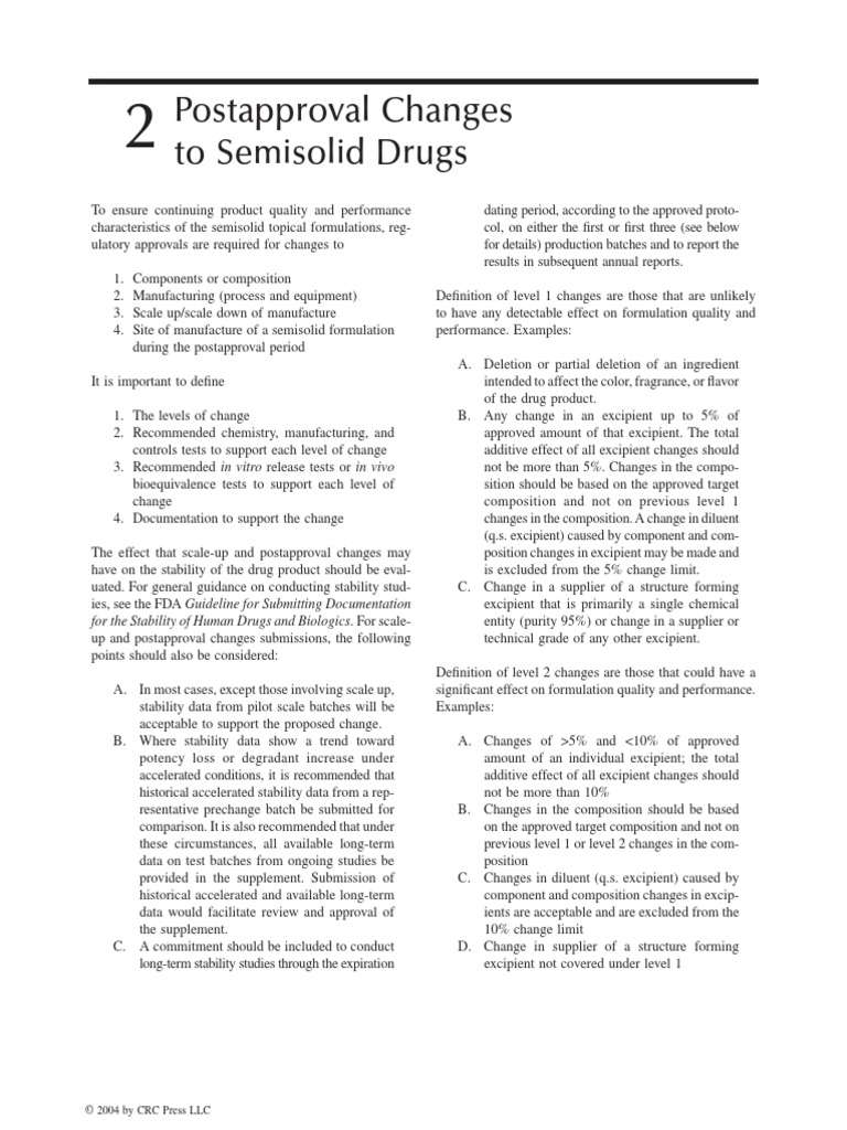 Semisolid Products, Part 2 | PDF | Pharmaceutical Formulation | Dietary ...