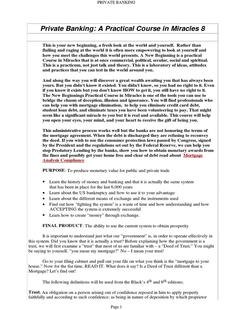 Private Banking | PDF | Lease | Mortgage Law