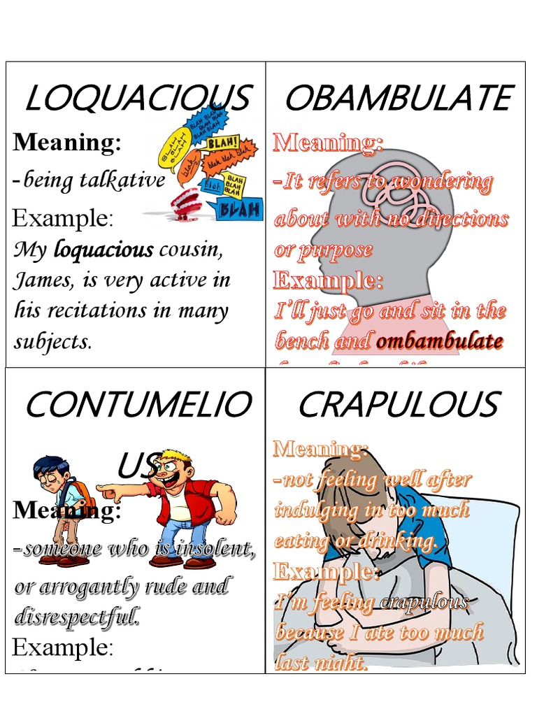 Loquacious Obambulate: Meaning | PDF | Cognition
