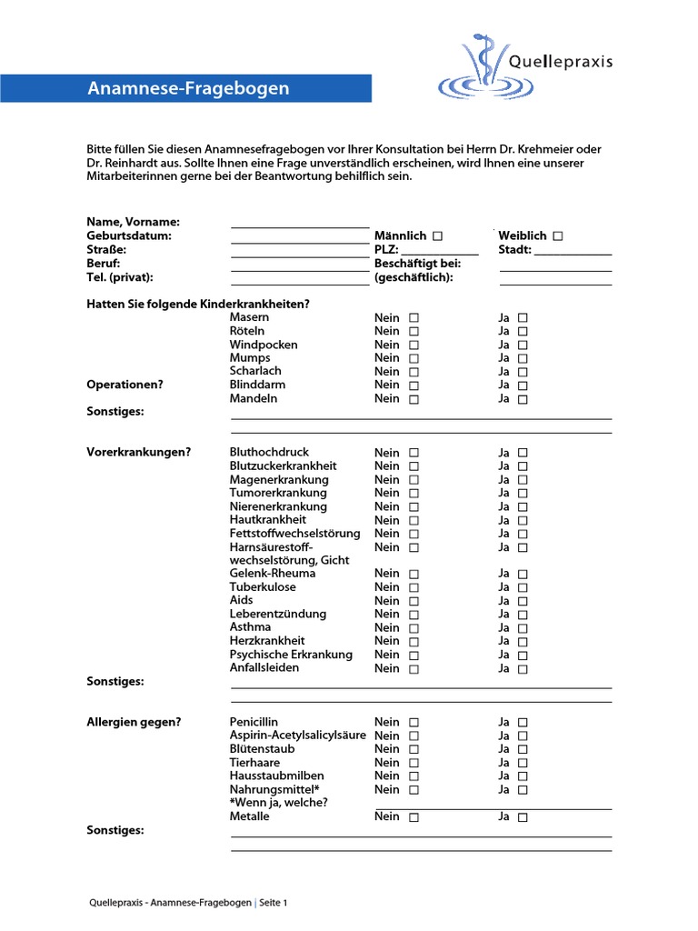 Anamnese PDF | PDF