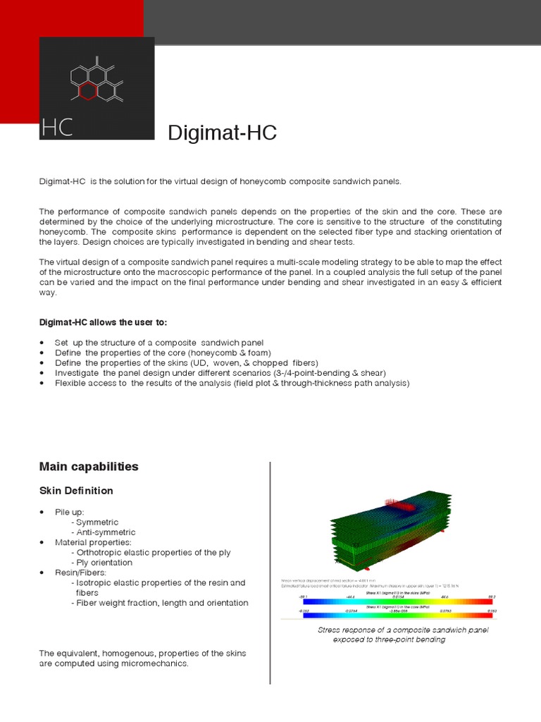 Digimat HC | PDF | Stress (Mechanics) | Bending