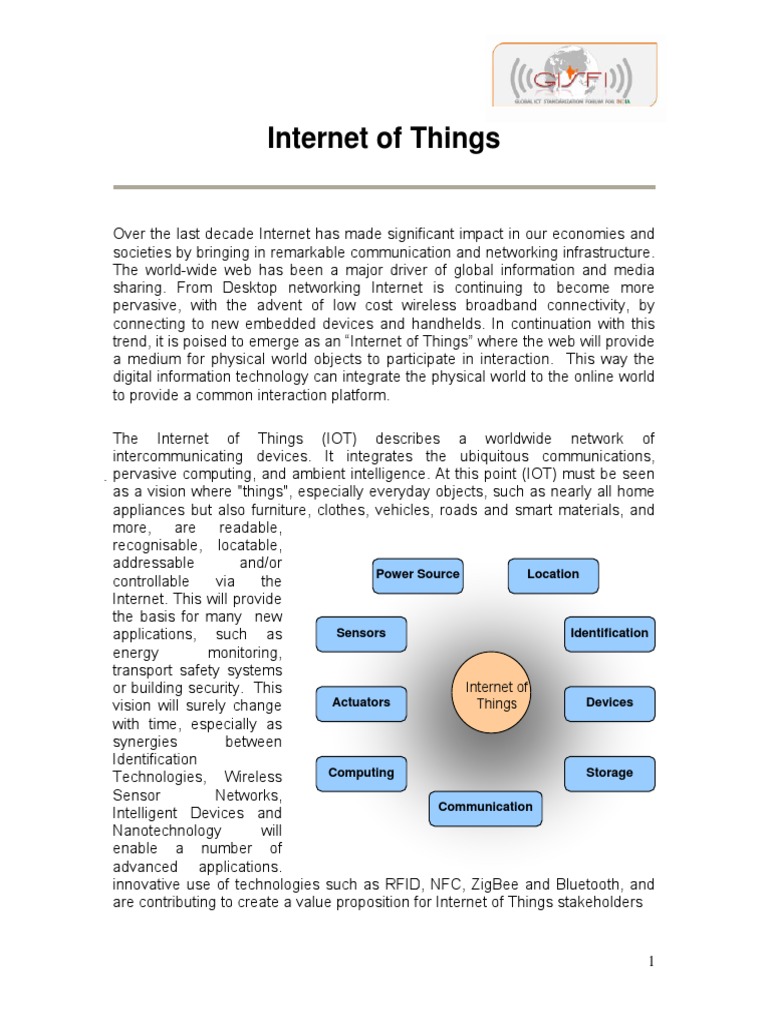 Internet of Things - Abstract | Download Free PDF | Internet Of Things ...