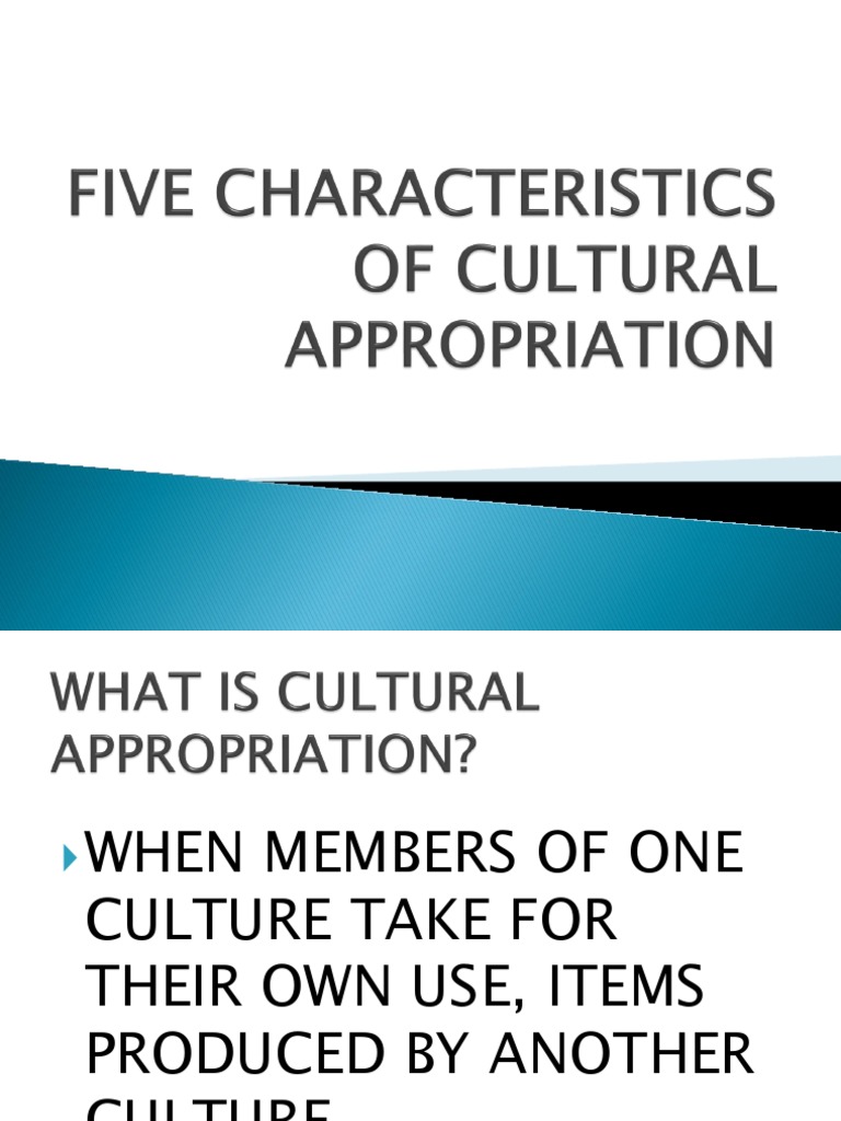 Cultural Appropriation Explained | PDF | Social Science