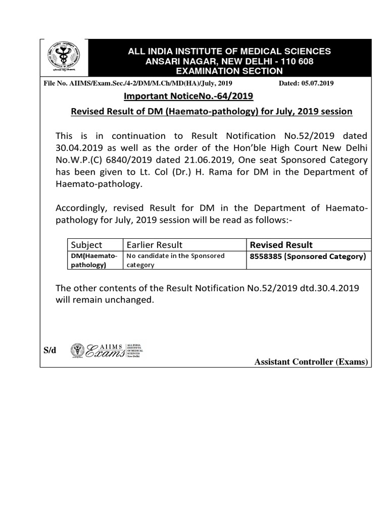 DM (Haemto Patho) Revsed | PDF