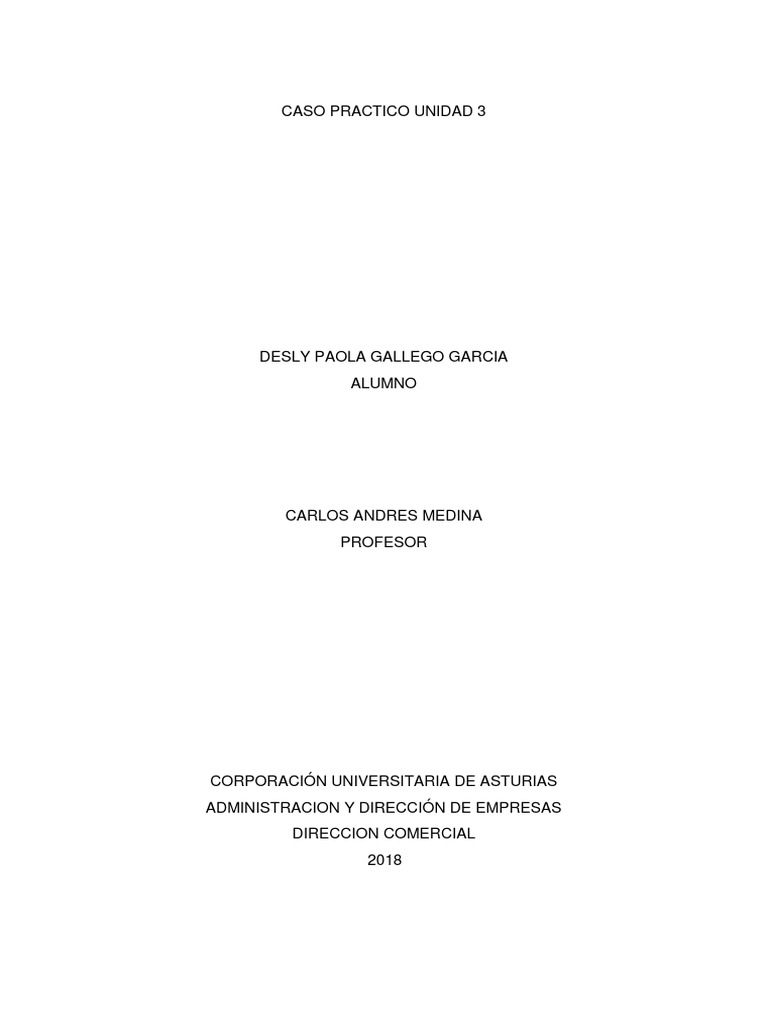 Caso Practico 3 Direccion Comercial PDF | PDF | Coca Cola | Al por menor