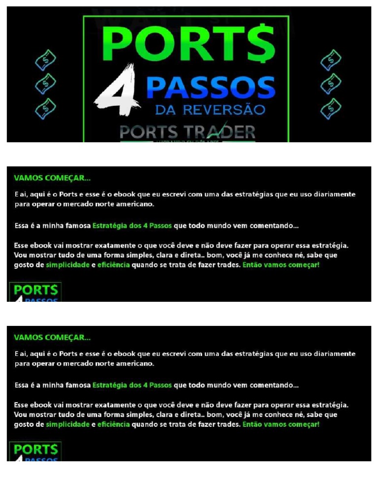 Ports Trader Os 4 Passos Da Reversao 1pdf PDF | PDF
