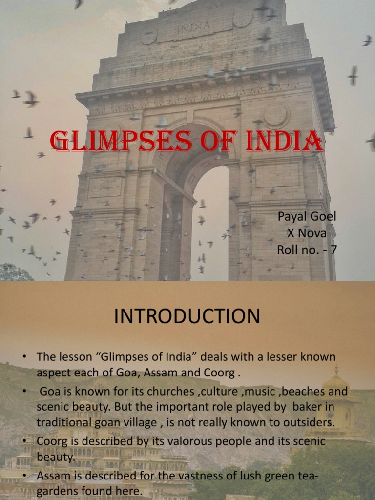 Glimpses of India - Payal Goel | PDF | Tea