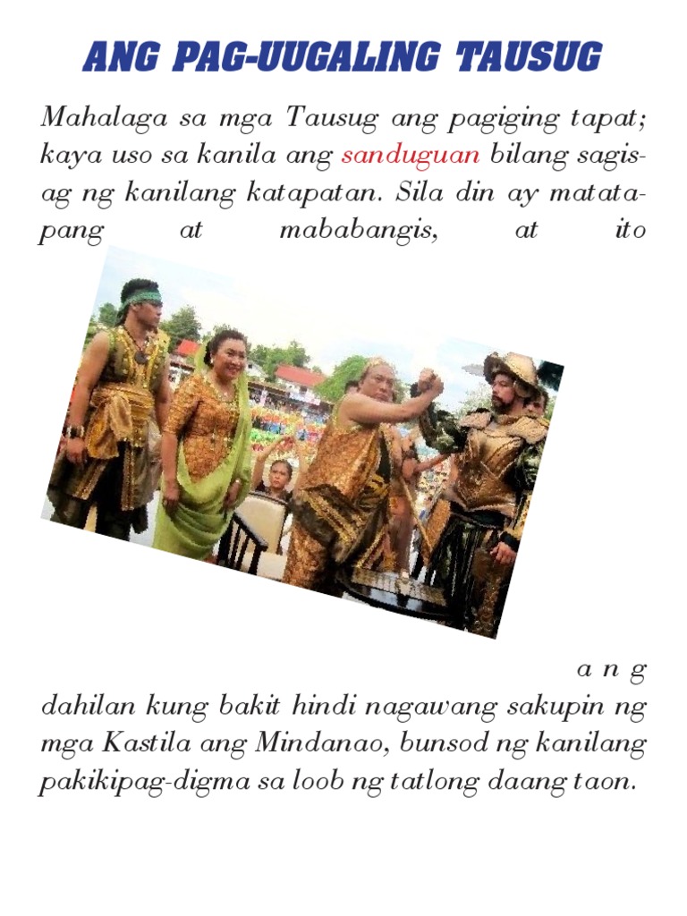 Tausug Attitudes | PDF