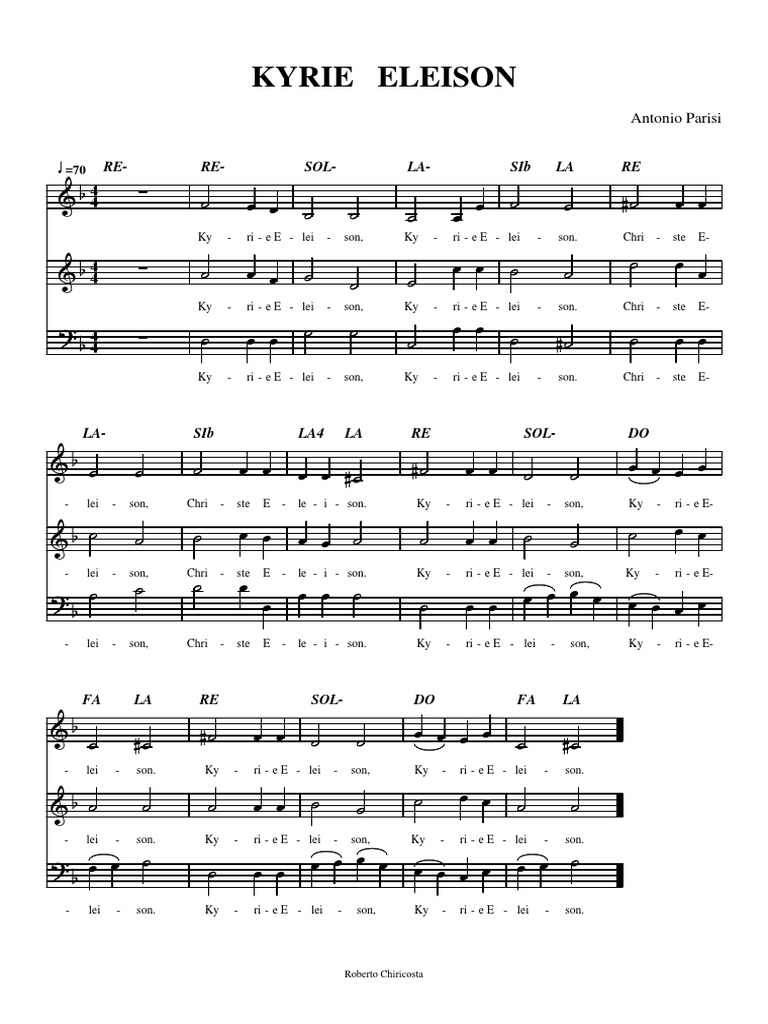 Kyrie Eleison (Antonio Parisi) | PDF