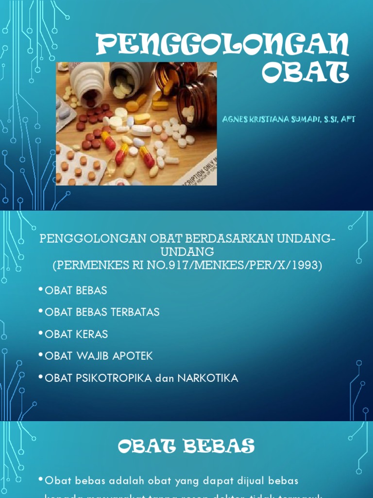 Penggolongan Obat KLS X | PDF