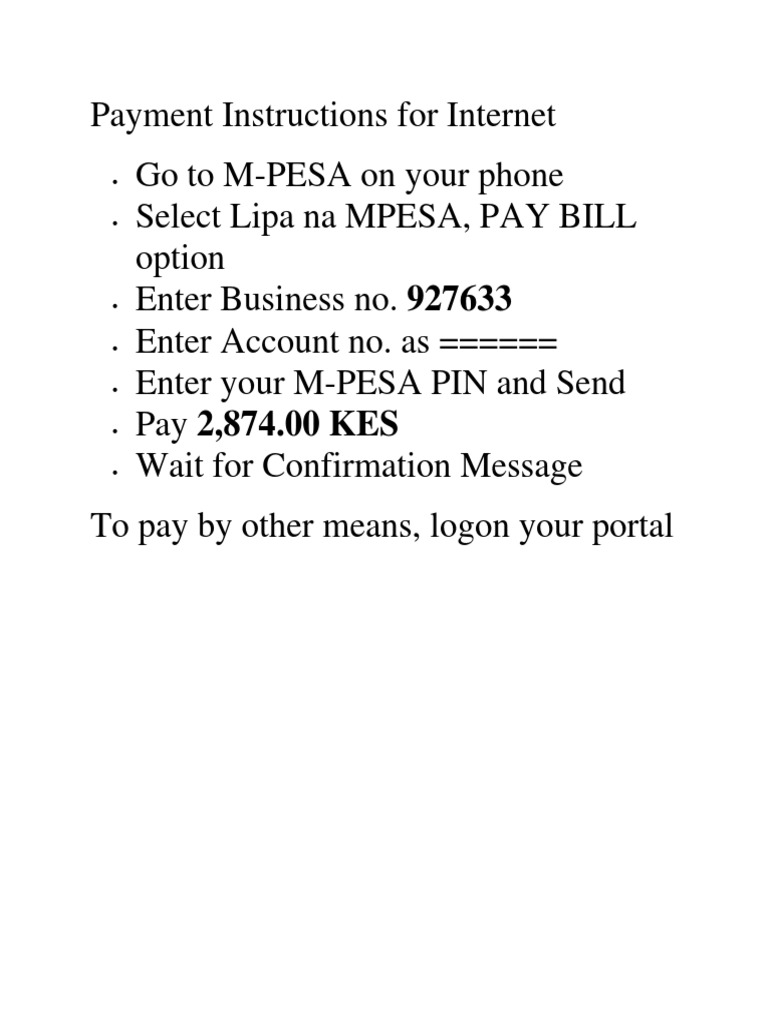 Payment Instructions | PDF