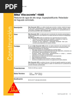 Sika ViscoFlow 20. Ficha Tecnica PDF | PDF | Hormigón | Cemento