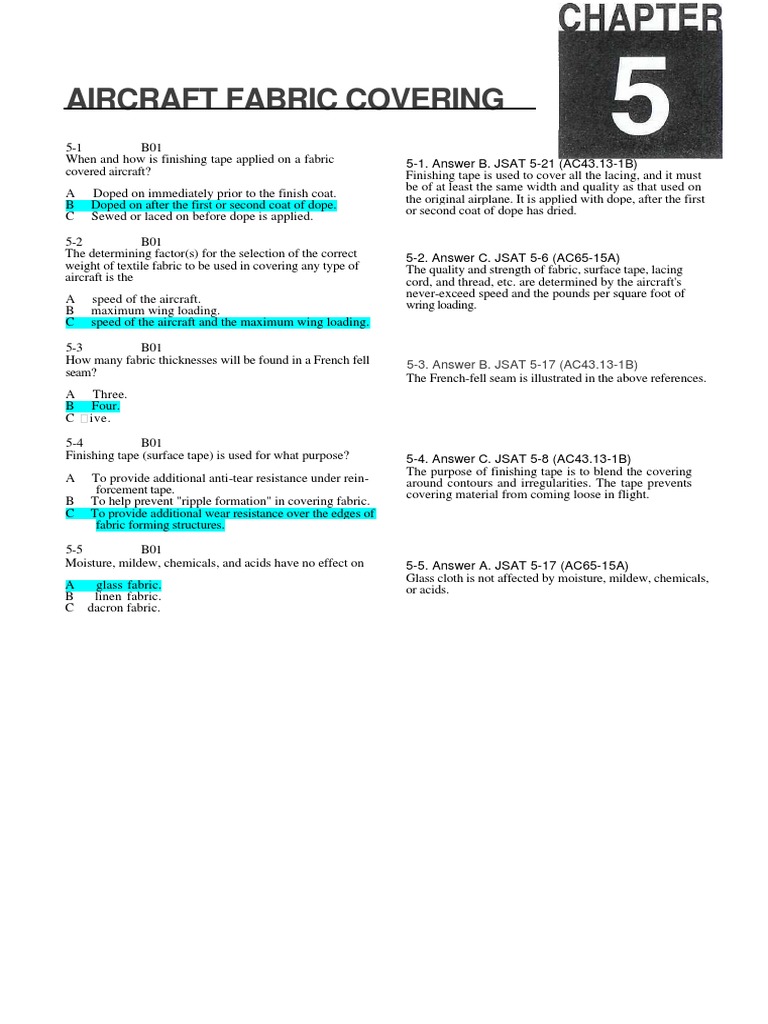 5-Aircraft Fabric Covering Text | PDF | Textiles | Seam (Sewing)