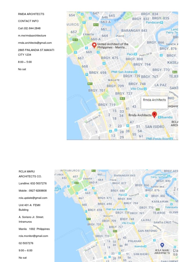 Maps For Ojt | PDF