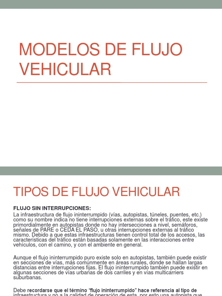 Modelos de Flujo Vehicular | PDF | Análisis de regresión | Velocidad